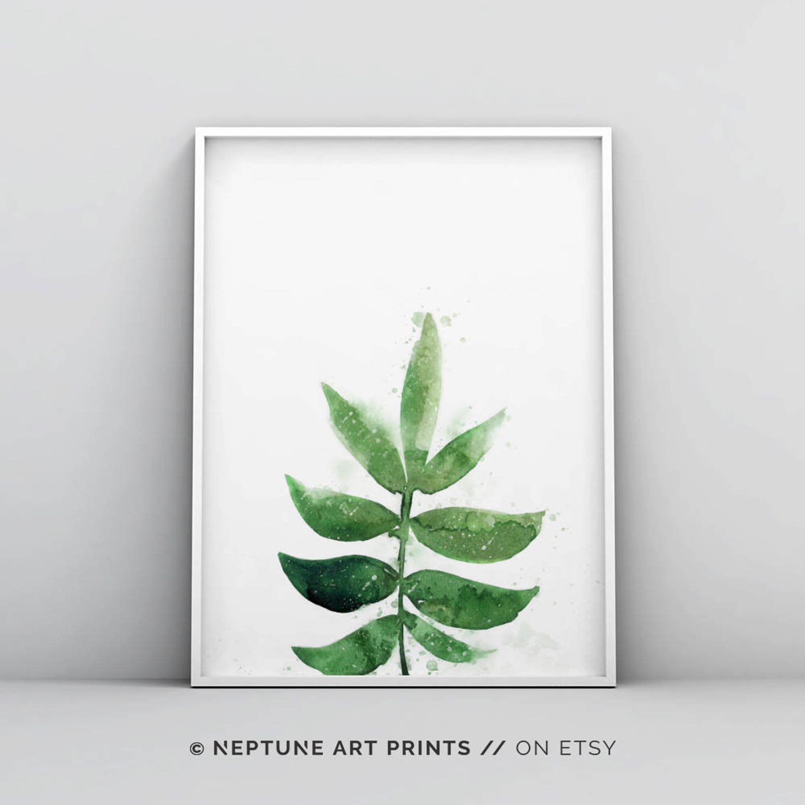 Greenery Print Set, Succulent Print Set, Palm Leaf Printables ...
