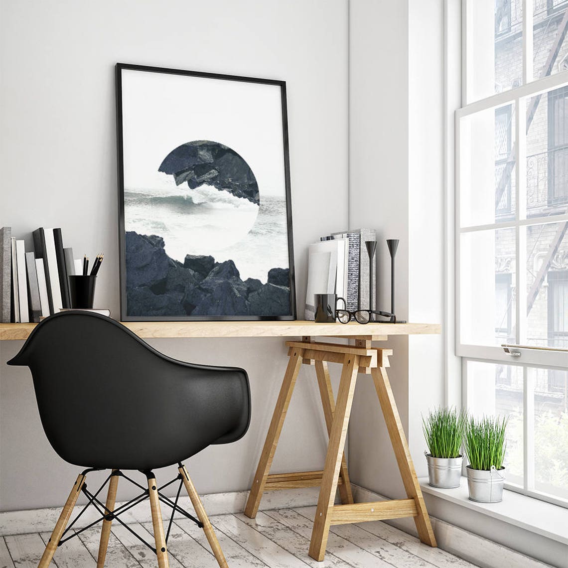 Minimalist Landscape Print, Scandinavian Wall Art, Nordic Printable ...