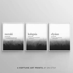 Kalopsia Definition Prints, Greek Definition Wall Art, Beautiful ...