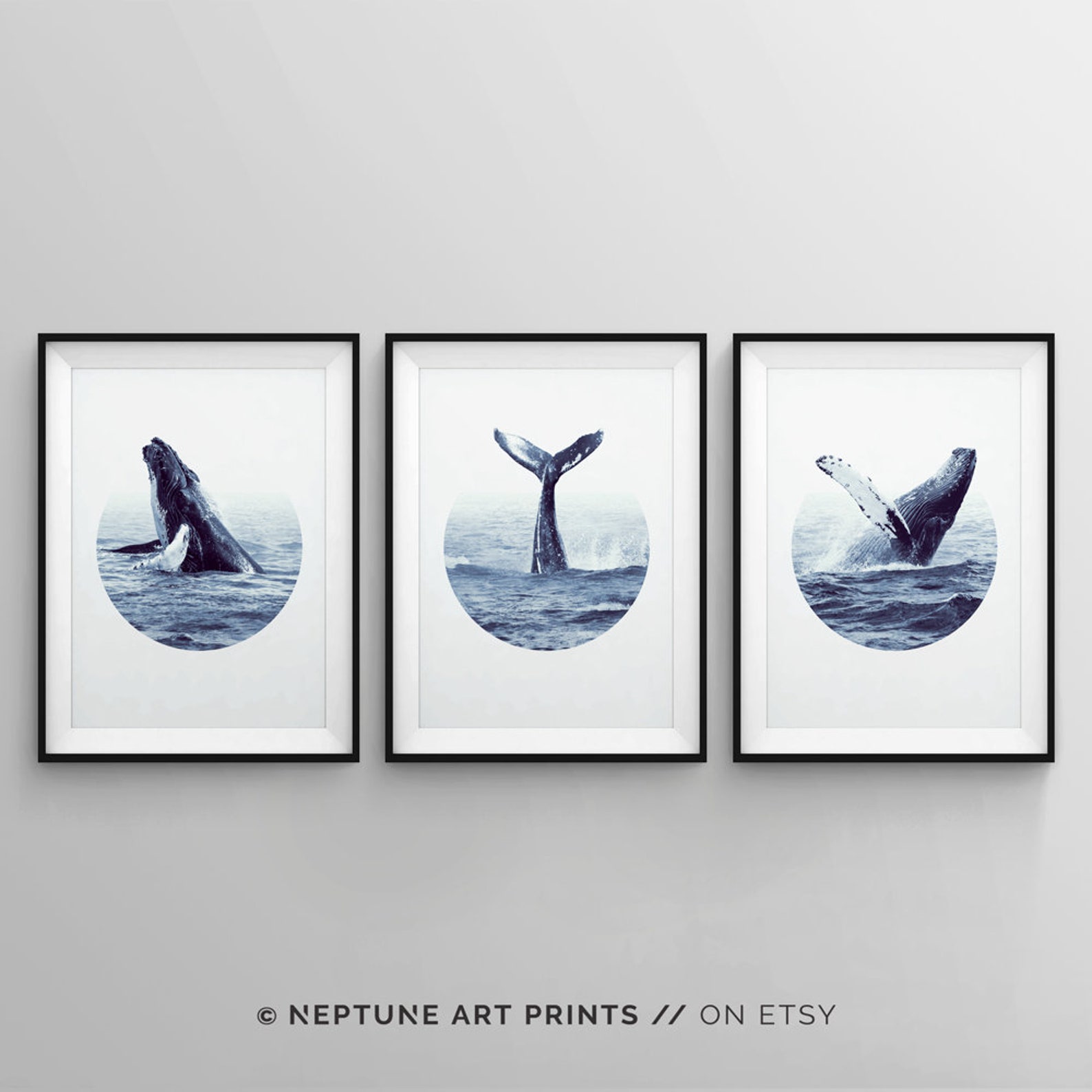 Whale Art Print Whale Print Modern Poster Coastal Art Decor - Etsy