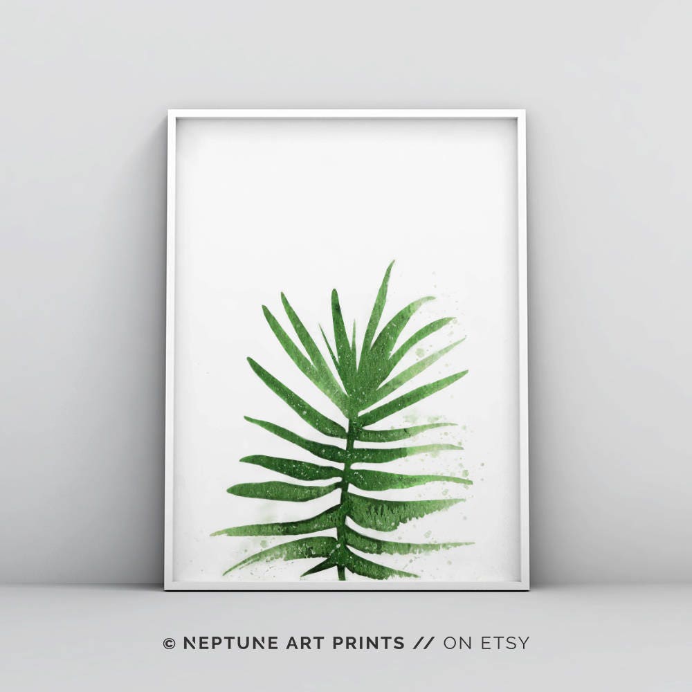 Greenery Print Set, Succulent Print Set, Palm Leaf Printables ...
