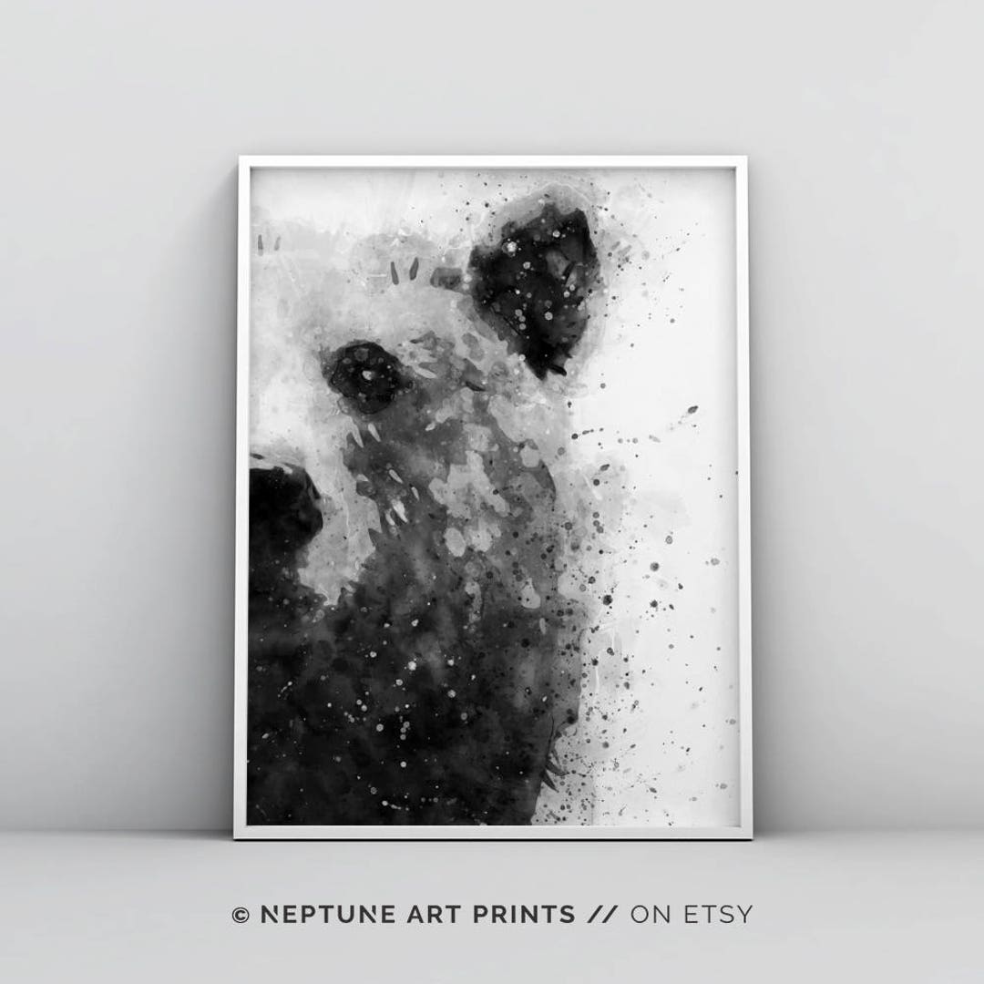 Bear Watercolour, Large Animal Prints, Bear Wall Art, Abstract Painting ...