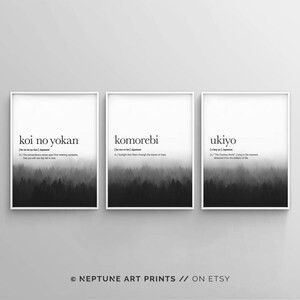 Komorebi Definition Prints, Japanese Definition Wall Art, Peaceful ...
