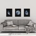 Set of 3 Blue Indigo Watercolor Moon Phase Print Prints Celestial ...