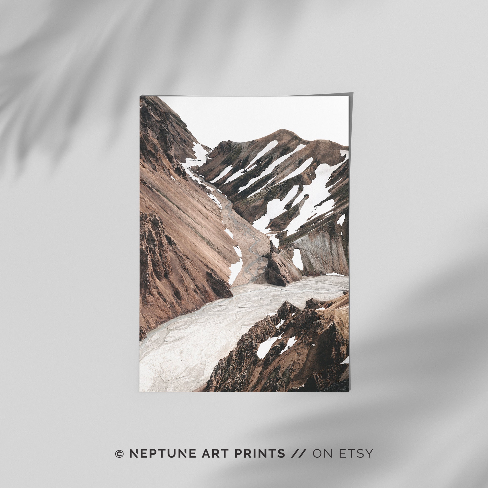 3 Piece Set Snow Mountain Landscape Wall Art Poster Prints - Etsy