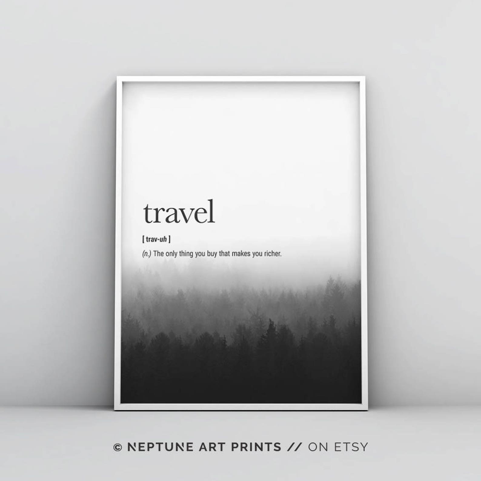 Travel Definition Printable, Travel Definition Print, Definition Prints ...