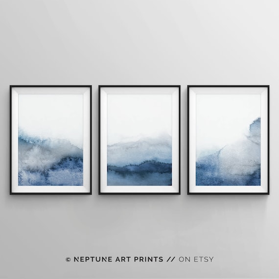 Gray And Blue Abstract