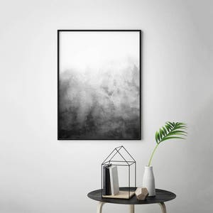 Grey and White, Poster, Modern, Printable Digital Download, Home Decor ...