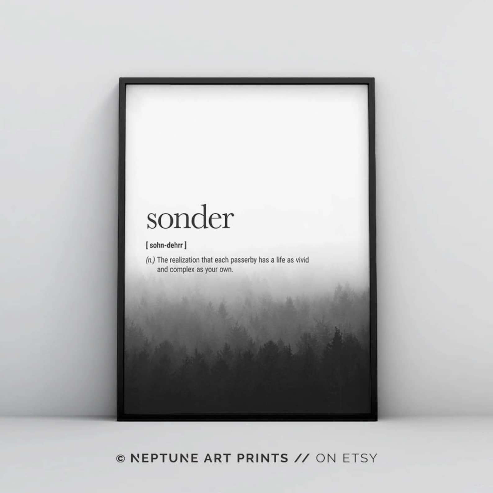 Sonder Definition Printable Definition Print Word Definition - Etsy ...