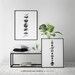 Moon Phases Solar System Minimalistic Black and White Wall Art Poster ...