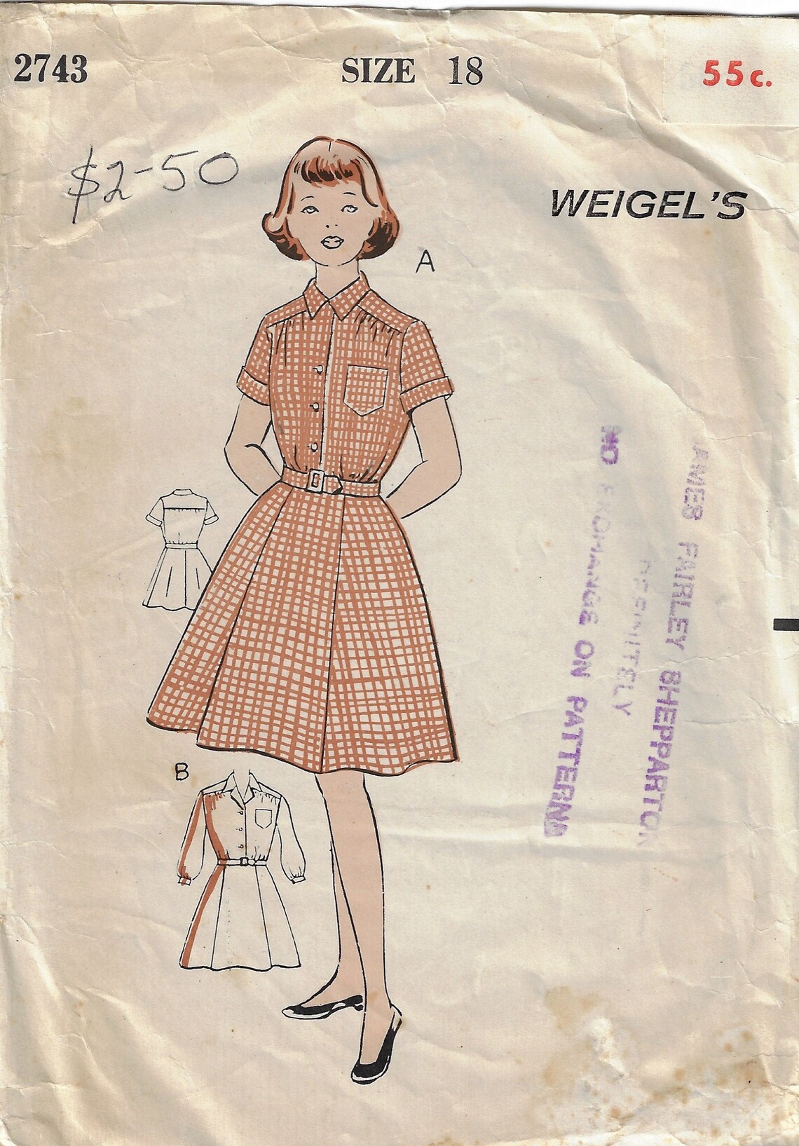Vintage sewing pattern girls school uniform from the sixties - Etsy 日本