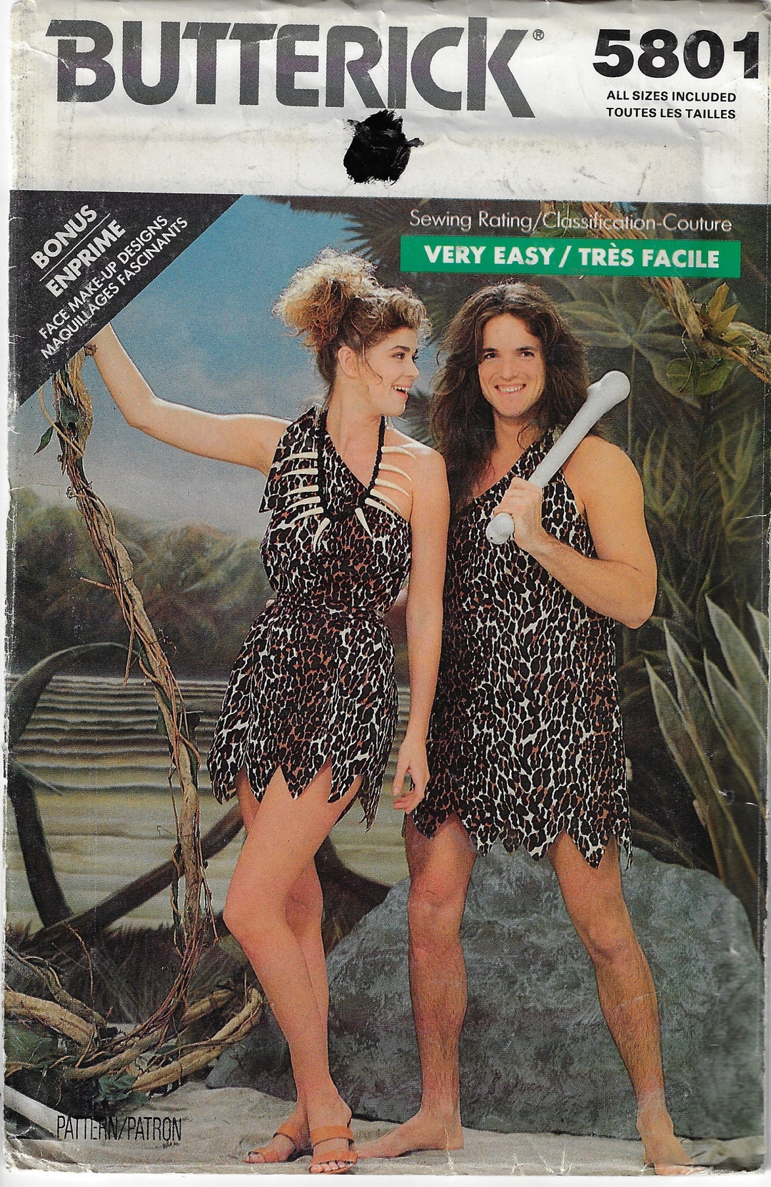 Costumes Cosplay Caveman and Woman Sewing Pattern - Etsy