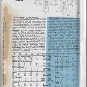 1980s Pleated Bodice Dress Sewing Pattern With Gathered Sleeves - Etsy