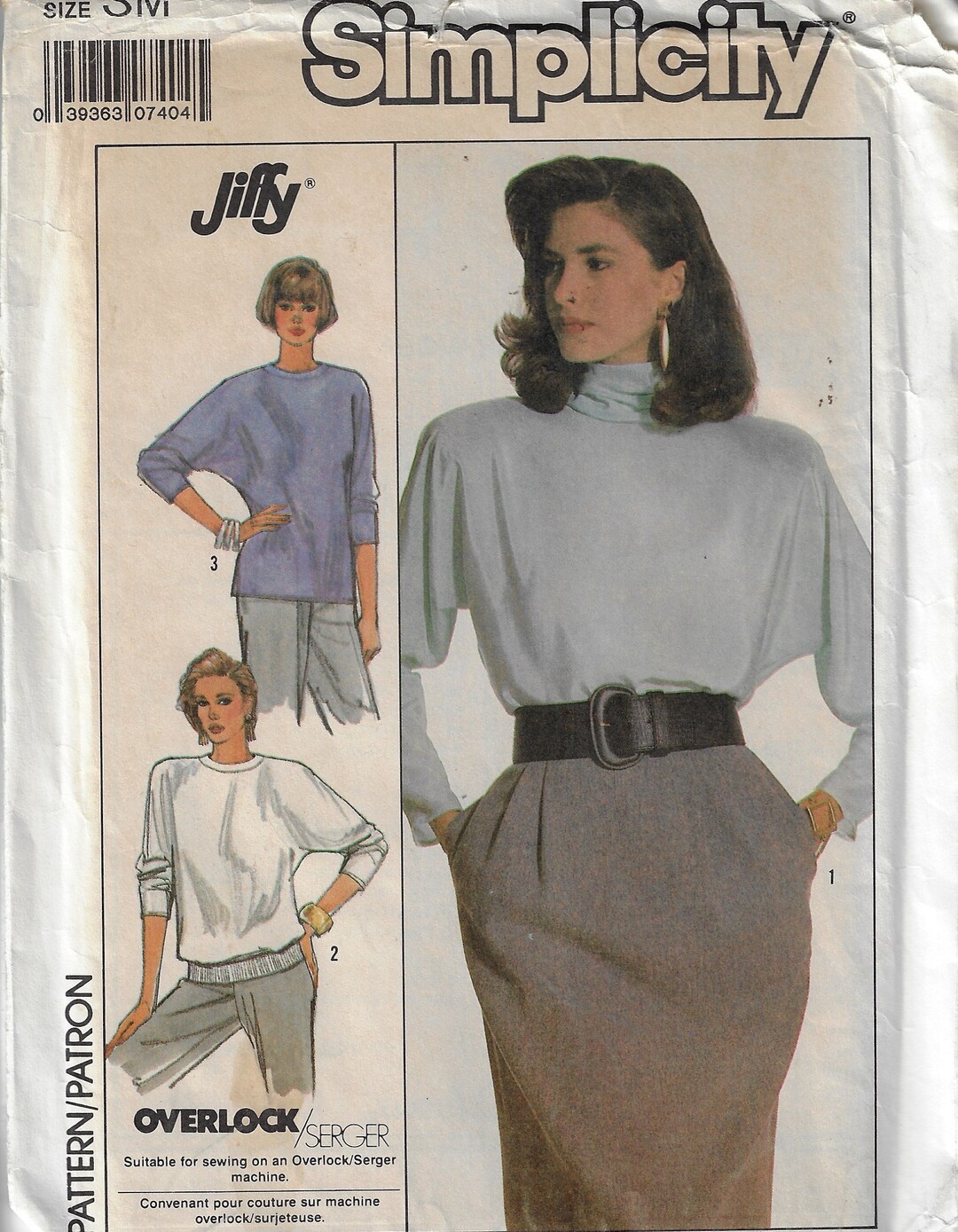 Vintage Pullover Top Sewing Pattern - Etsy