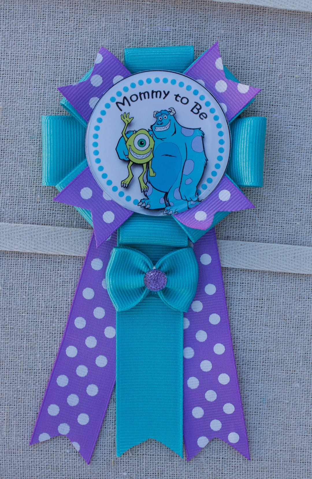 Mini Monsters Inc Mommy to Be Corsage, Monsters Inc Mommy to Be Pin ...