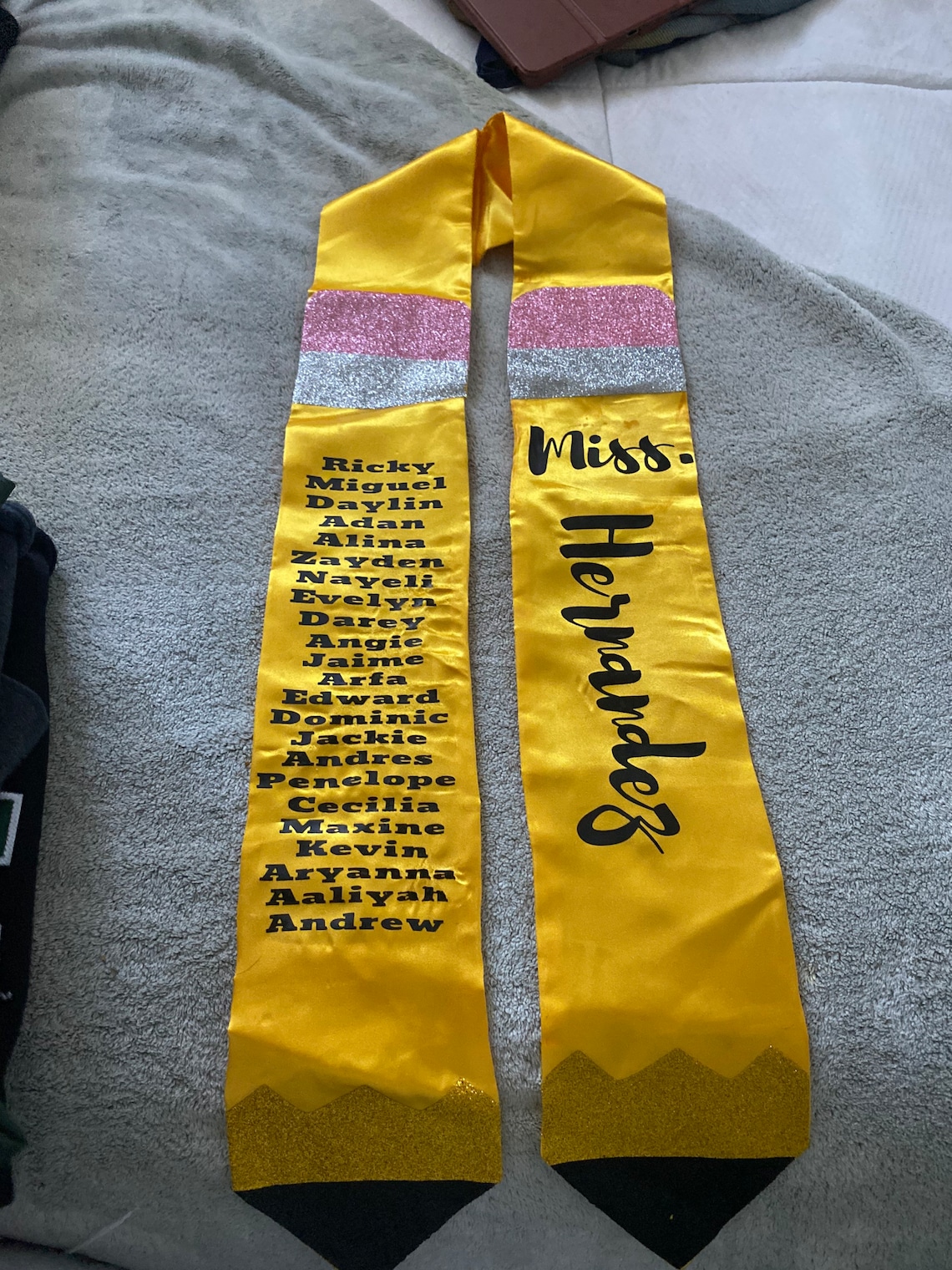 Pencil Stole | Sashes | Teacher | Graduation - Etsy
