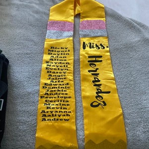 Pencil Stole | Sashes | Teacher | Graduation - Etsy