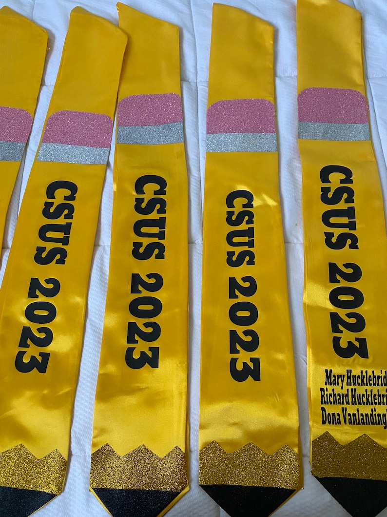 Pencil Stole | Sashes | Teacher | Graduation - Etsy