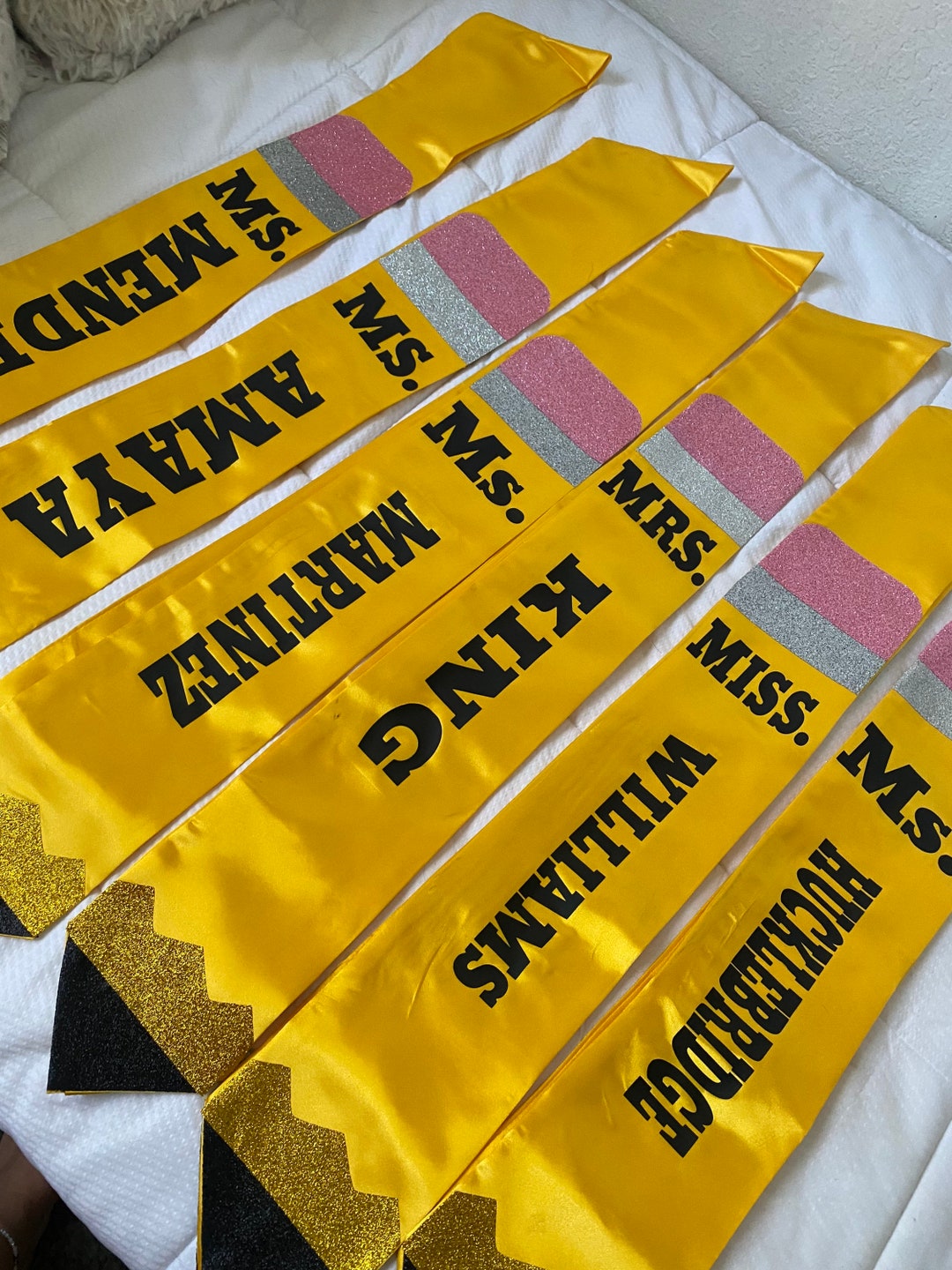 Pencil Stole | Sashes | Teacher | Graduation - Etsy