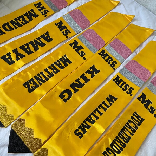 Teacher Graduation Sash - Etsy