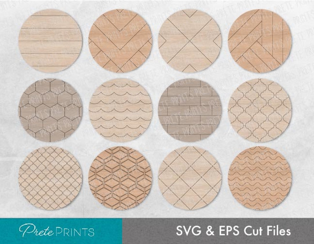 Round Shiplap SVG Pattern - Laser Cut Round Pattern, Glowforge SVG ...