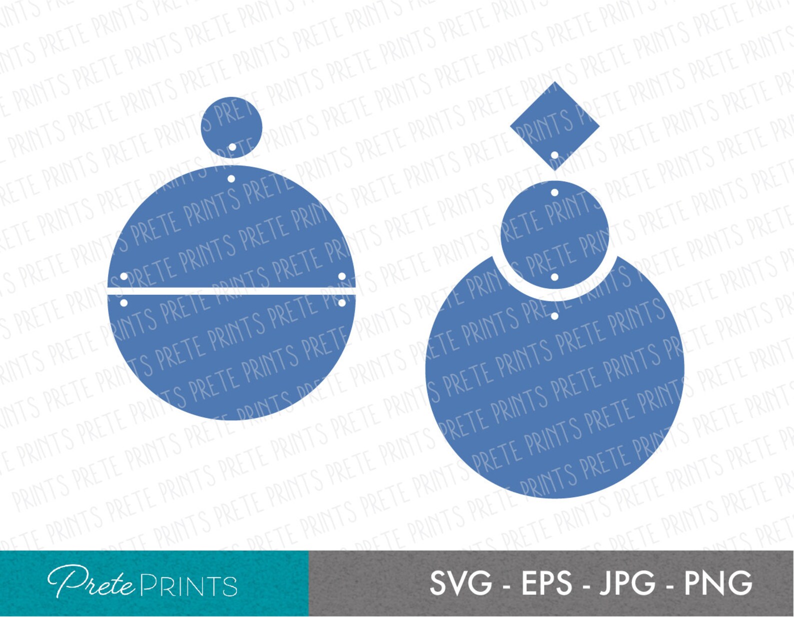Modern Earring Cut File Earrings Pattern Earrings SVG | Etsy