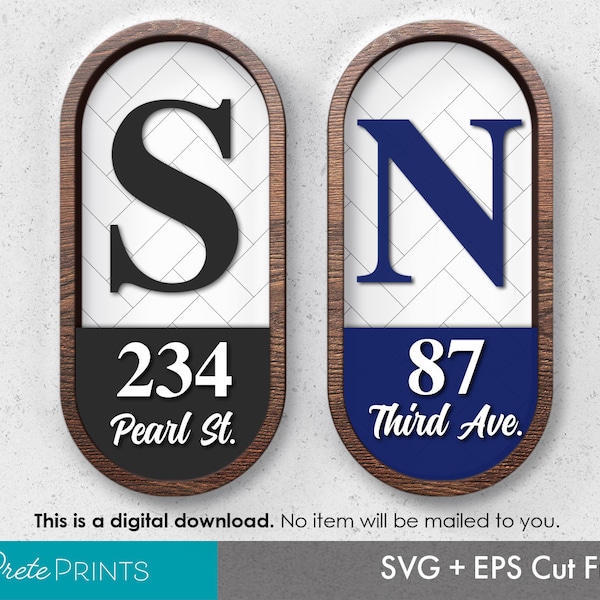 Laser Cut Home House Number Sign - Etsy