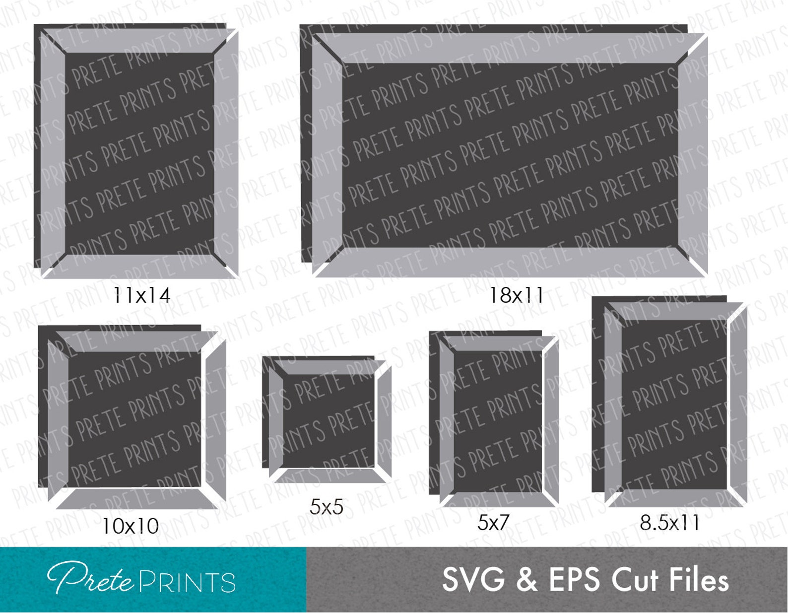Picture Frame Svg for Glowforge Laser Cut Frame SVG - Etsy