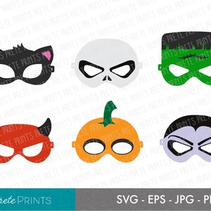 Halloween Mask SVG Bundle - Kids Halloween Costume, Halloween Svg ...
