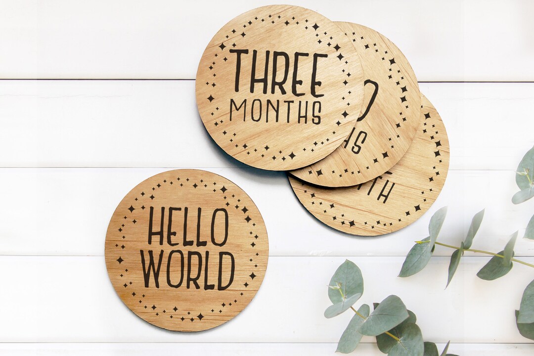 Baby Milestone Disk SVG - Baby Age Disks , Baby Shower Cut File ...