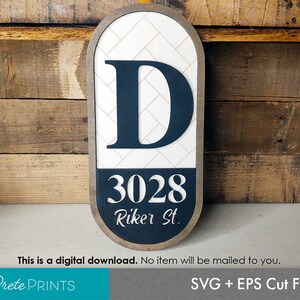 Home Address Sign SVG - Digital Download, House Number Sign, Laser Cut ...