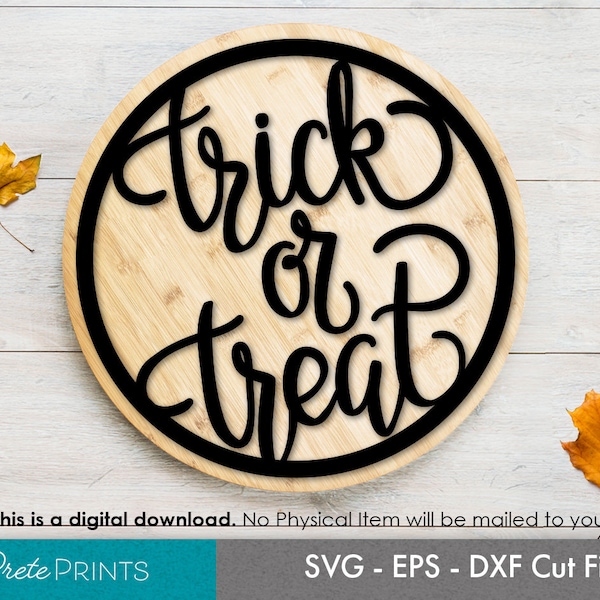 Trick or Treat Sign - Etsy