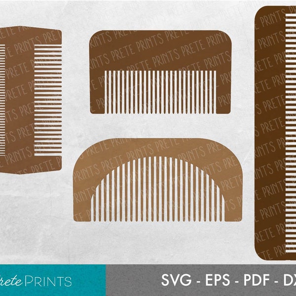 Beard Comb Svg Files - Etsy