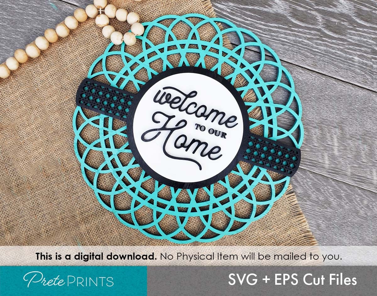 Interchangeable Boho Welcome Sign Home Sweet Home Sign | Etsy