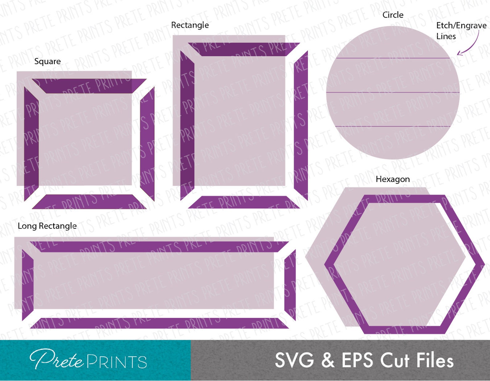 Wood Frame Svg for Glowforge - Wood Sign Frame Svg, Laser Cut Frame SVG ...