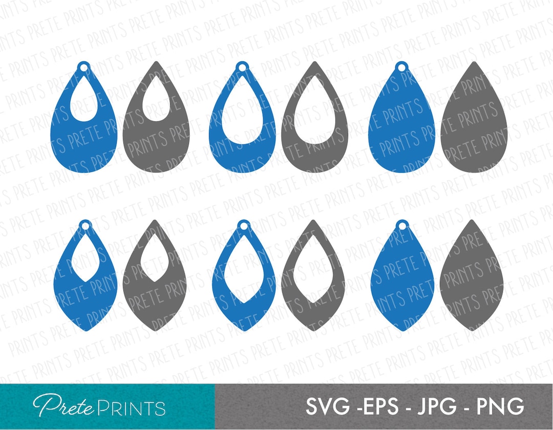 Earrings SVG Bundle -earring Template for Cricut / Cutting Machine ...