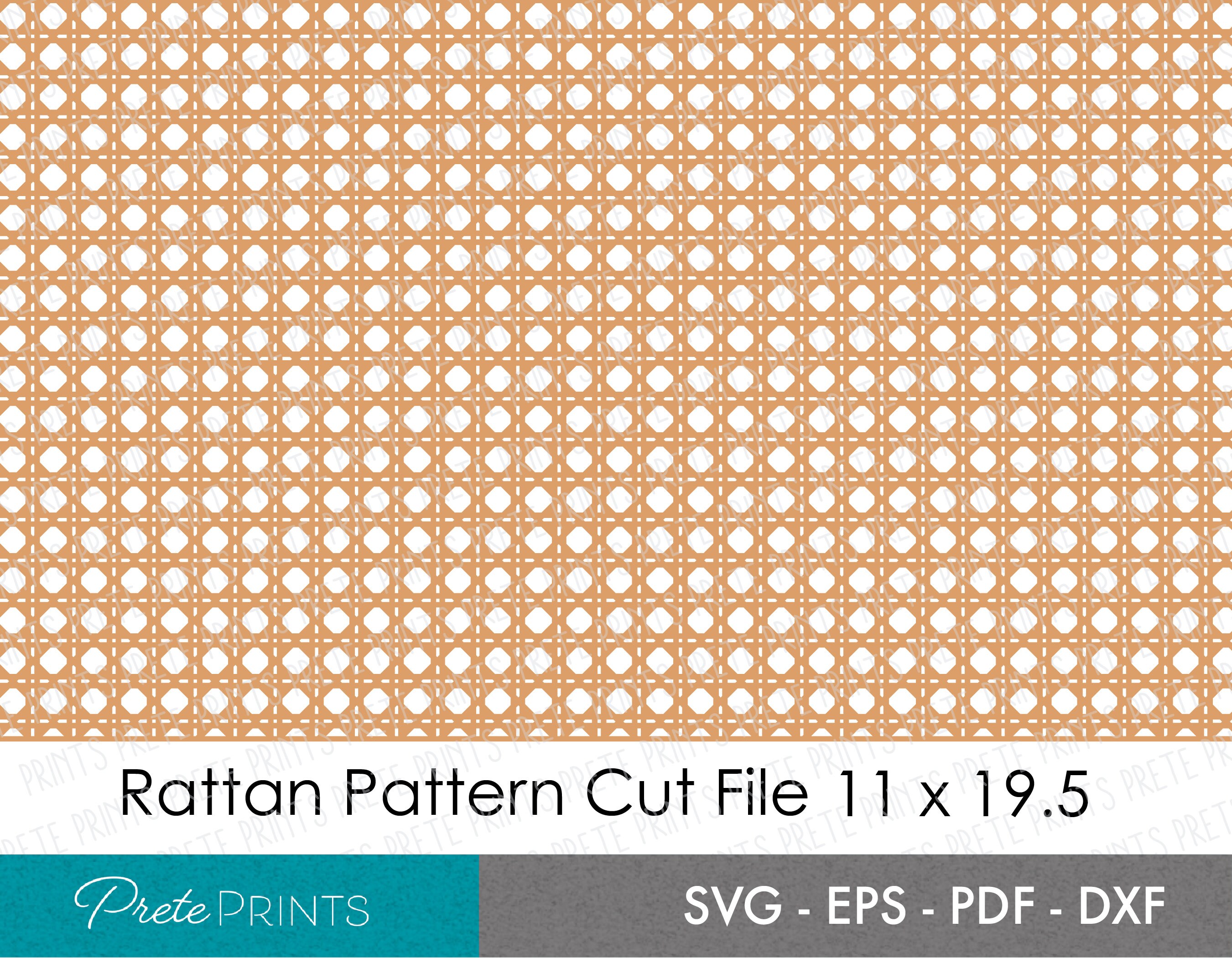 Rattan Pattern Cut File Rattan Template SVG Laser Cut | Etsy UK