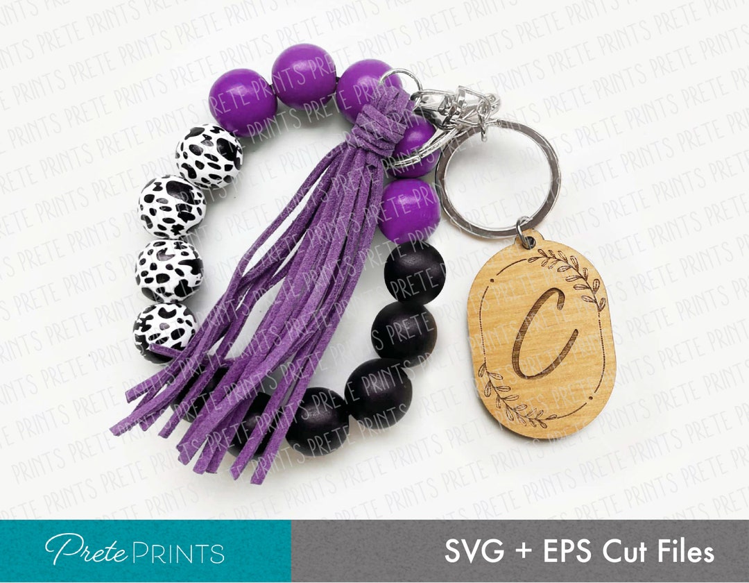 Oval Keychain SVG Custom Initial Keychain Cut File, Keychain Blanks Svg ...