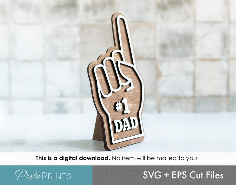 Dad Sign SVG Digital Download Laser Cut Dad Gift Fathers - Etsy