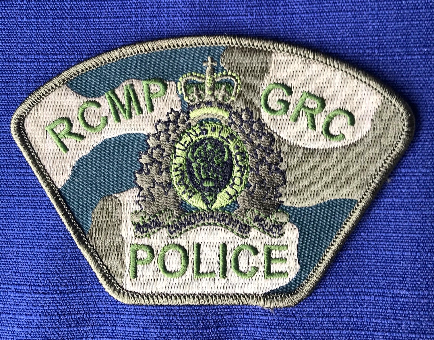 RCMP GRC green camo patch | Etsy