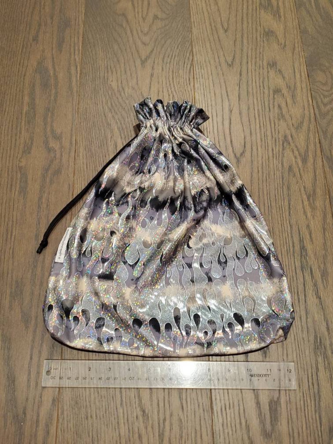 Black Gray Holographic Iridescent Flame Bridal Wedding Bride Pole ...