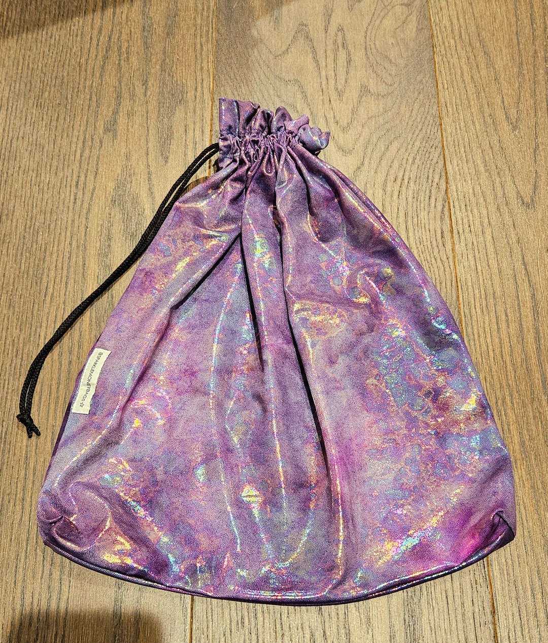 Purple Tie Dye Oil Slick Shiny Foil Dot Shiny Entertainer Wedding Bride ...