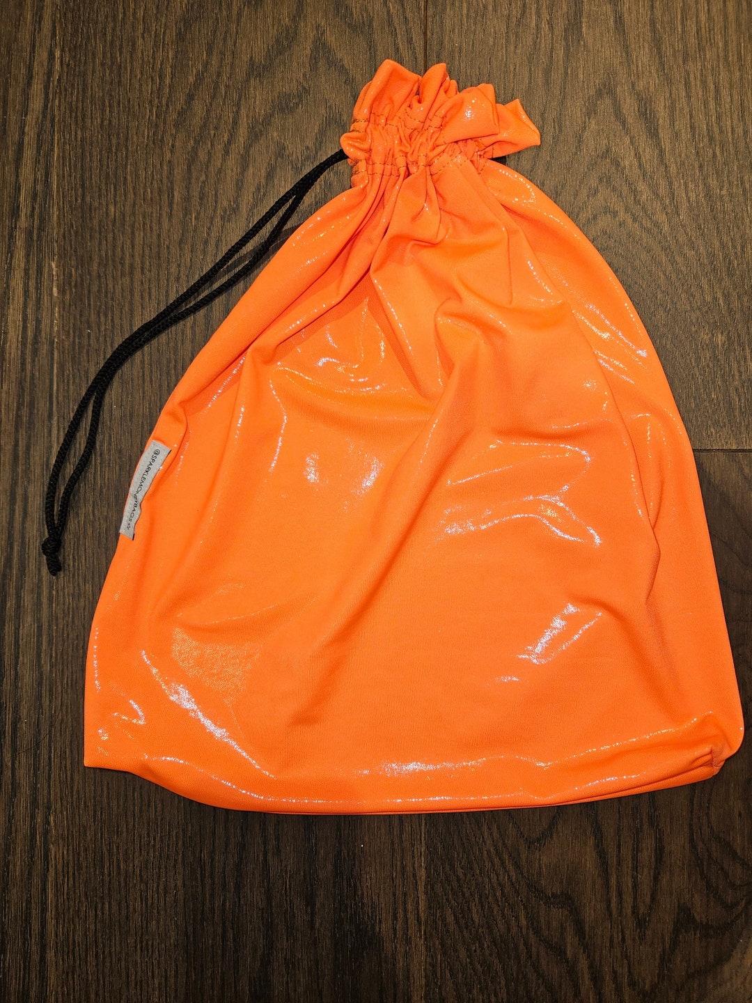 Neon Orange Bright Citrus Shiny Bright Pole Dancer Cash Purse ...