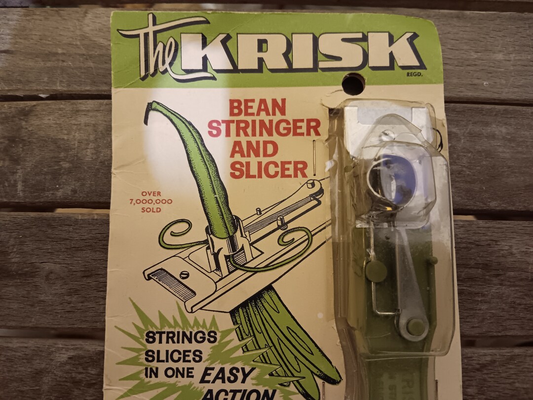 Vintage 1940's 50's the Krisk Bean Stringer & Slicer Avocado Green ...