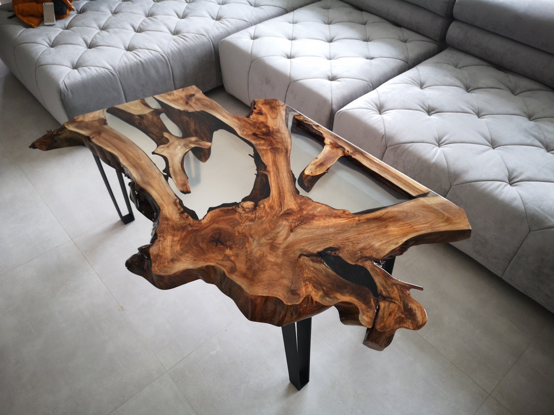 Coffe Table From Walnut Roots Slabs - Etsy