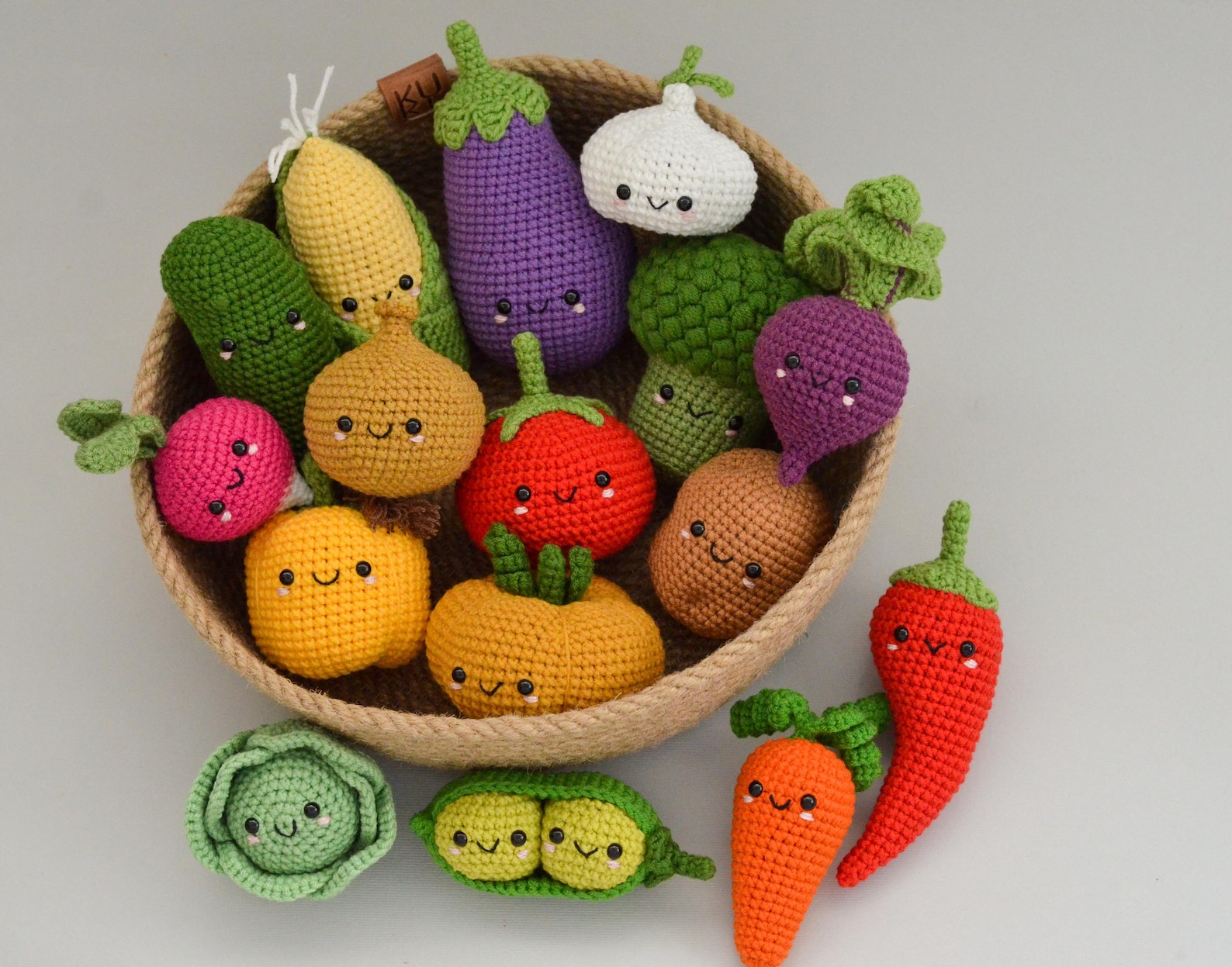 Crochet Vegetables Set: Amigurumi Play Food, Montessori Kitchen Toys - Etsy