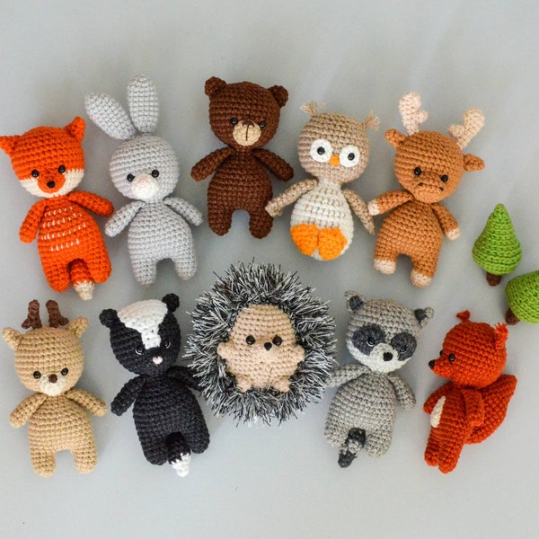 Tiny Stuffed Animals - Etsy