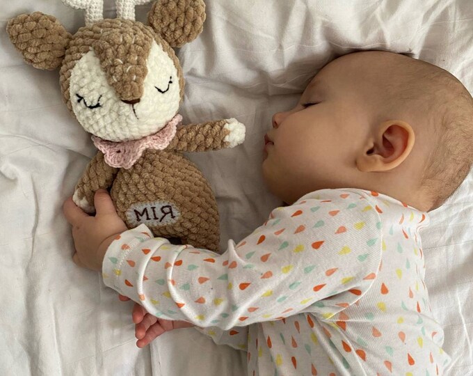Crochet Deer Doll Stuffed Personalized Animal Amigurumi - Etsy