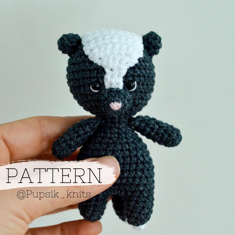 Crochet Skunk - Etsy