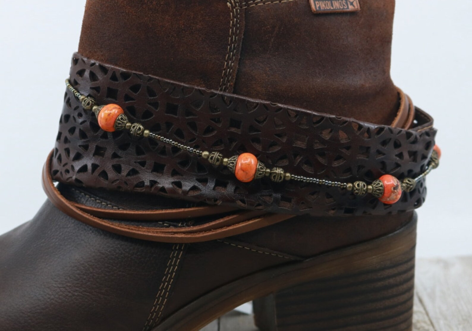 Orange boot jewelry trending now womans gift boho jewelry | Etsy